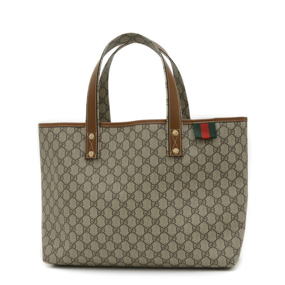 Gucci | Bags | Gucci Beige Brown Sherry Supreme Gg Web Tote Bag | Poshmark